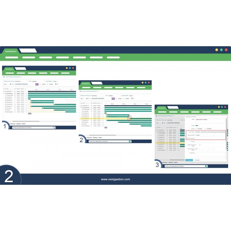 Avanzado Profesional Gantt Dolibarr