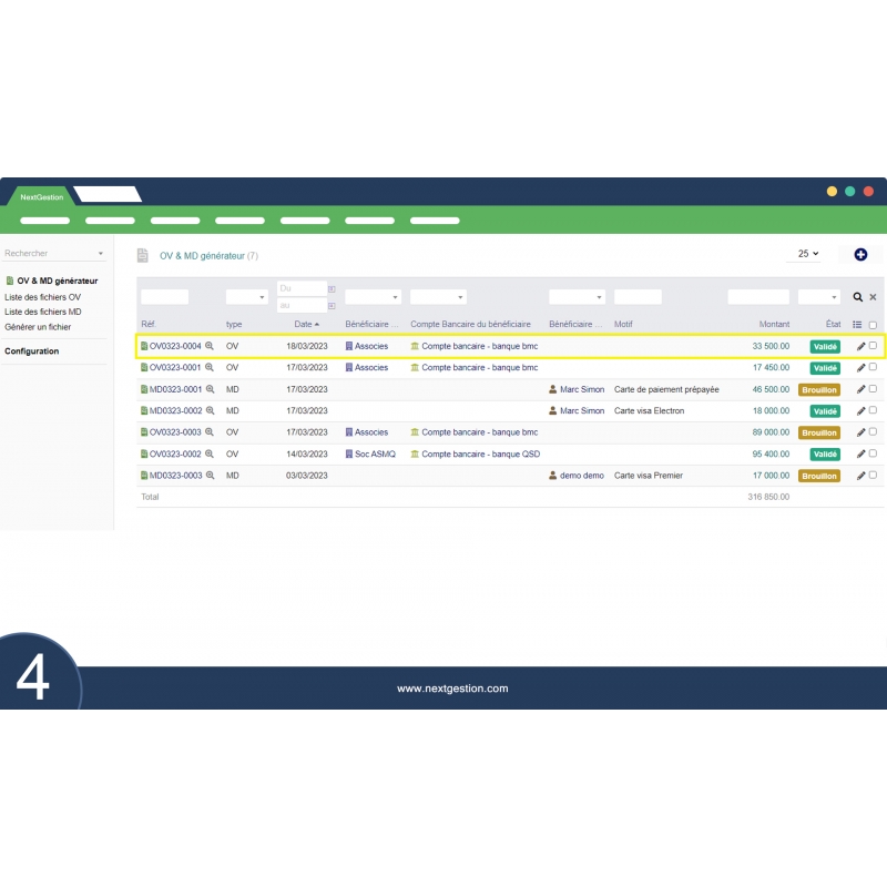 Generator of transfer orders and availability - Dolibarr
