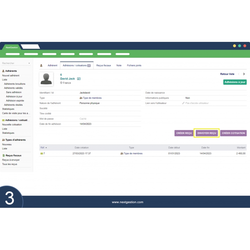 Comprobante fiscal - CERFA