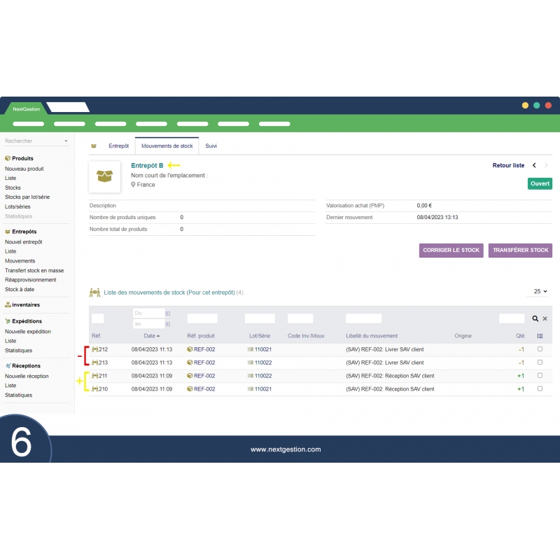Module SAV Commandes