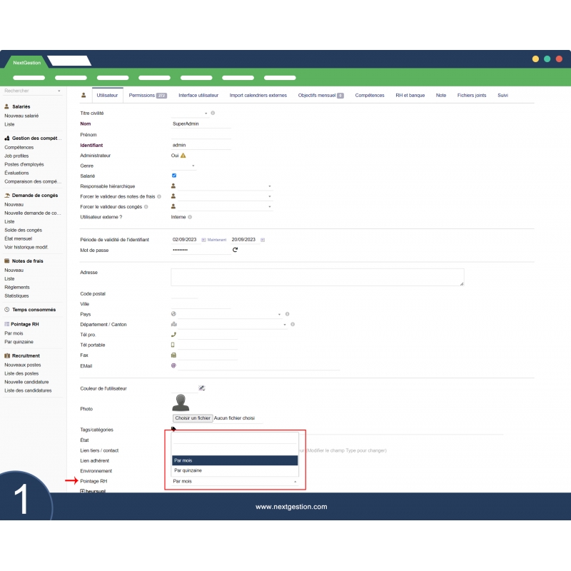 HR Time Tracking Module