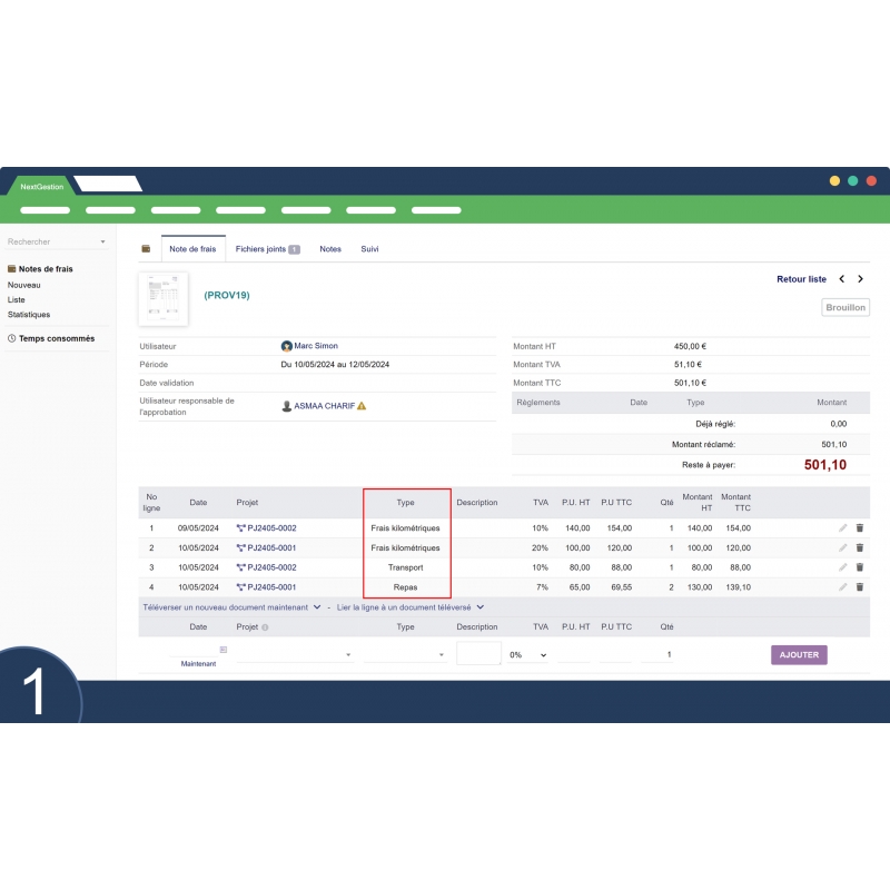 Accounting Expense Code Module