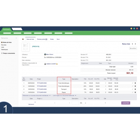 Accounting Expense Code Module