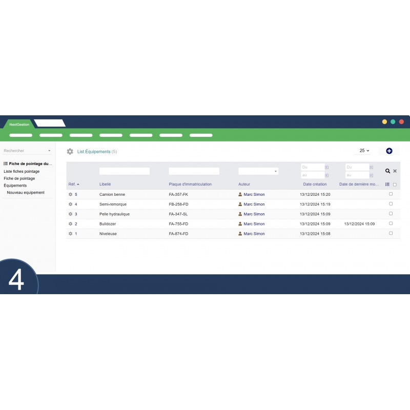 Equipment Time Tracking