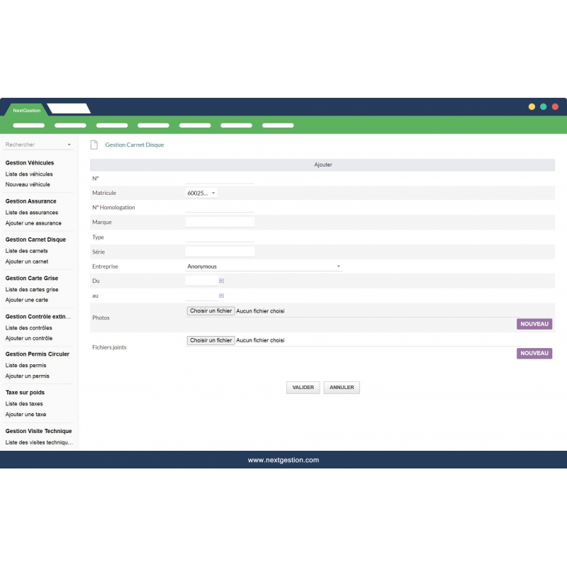 Vehicle Management Module of a company